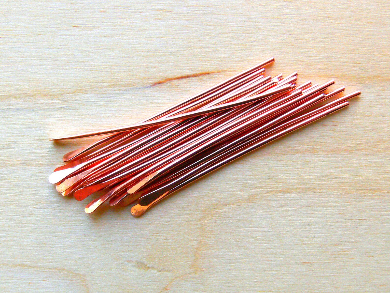 Bare Copper Head Pins Paddle Headpins 10 Pieces Choose - Etsy UK