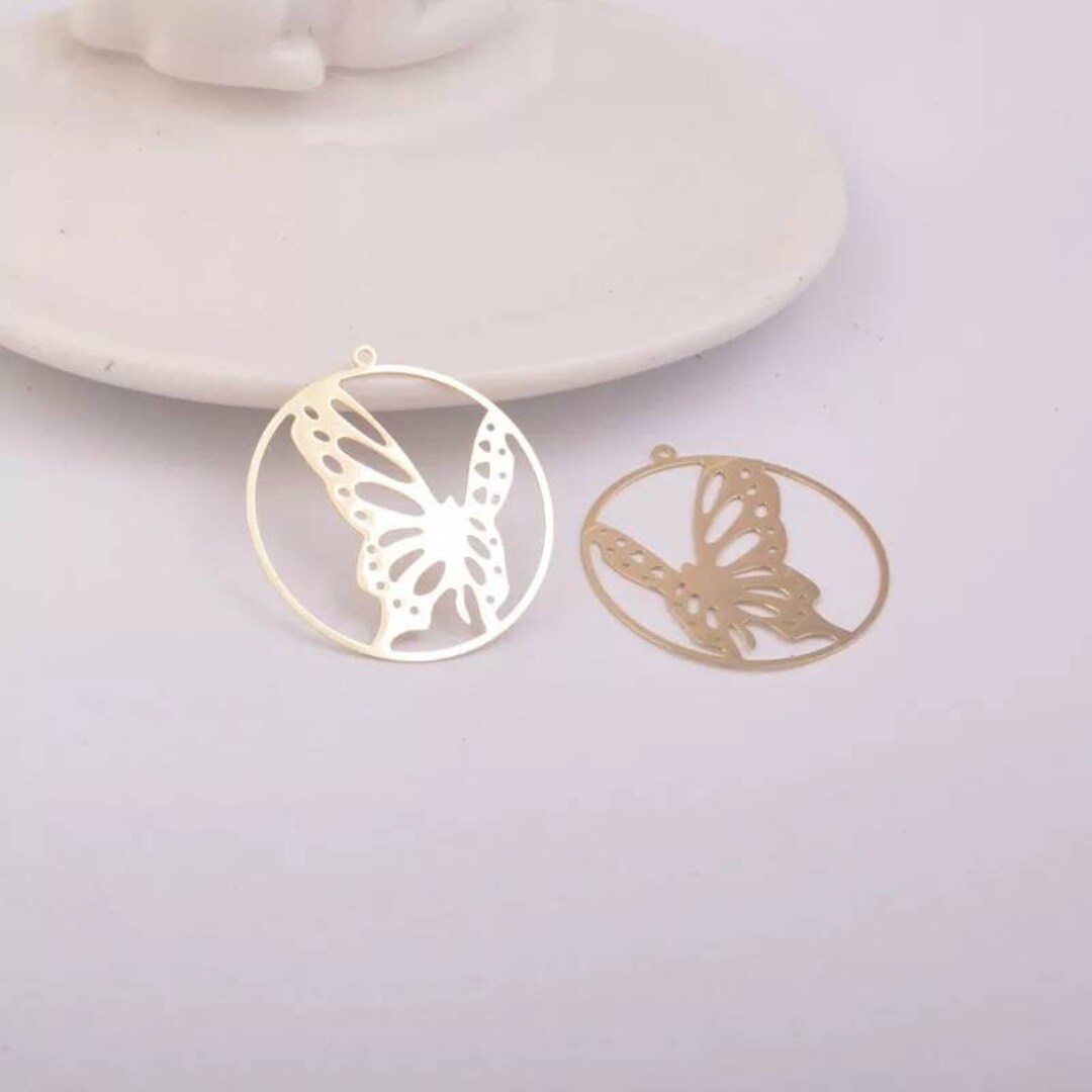 2 Butterfly Watermark Prints 33x30 Mm - Etsy