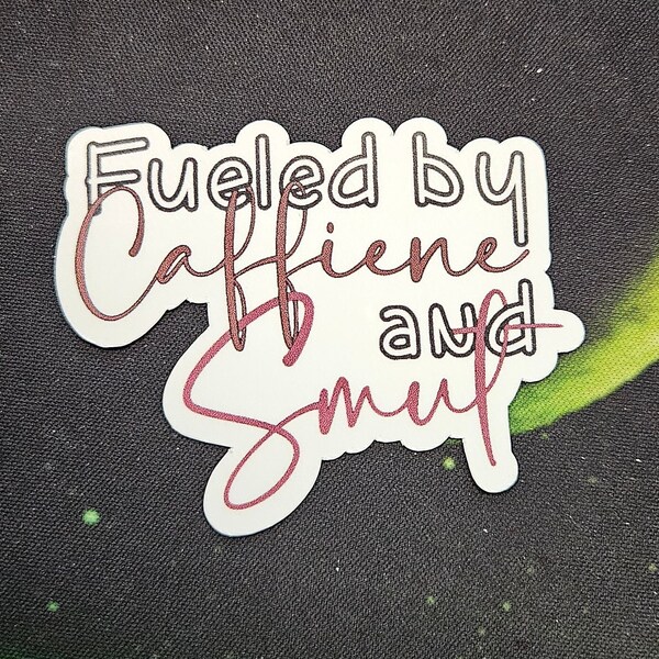 Caffeine and Reading Sticker - Etsy