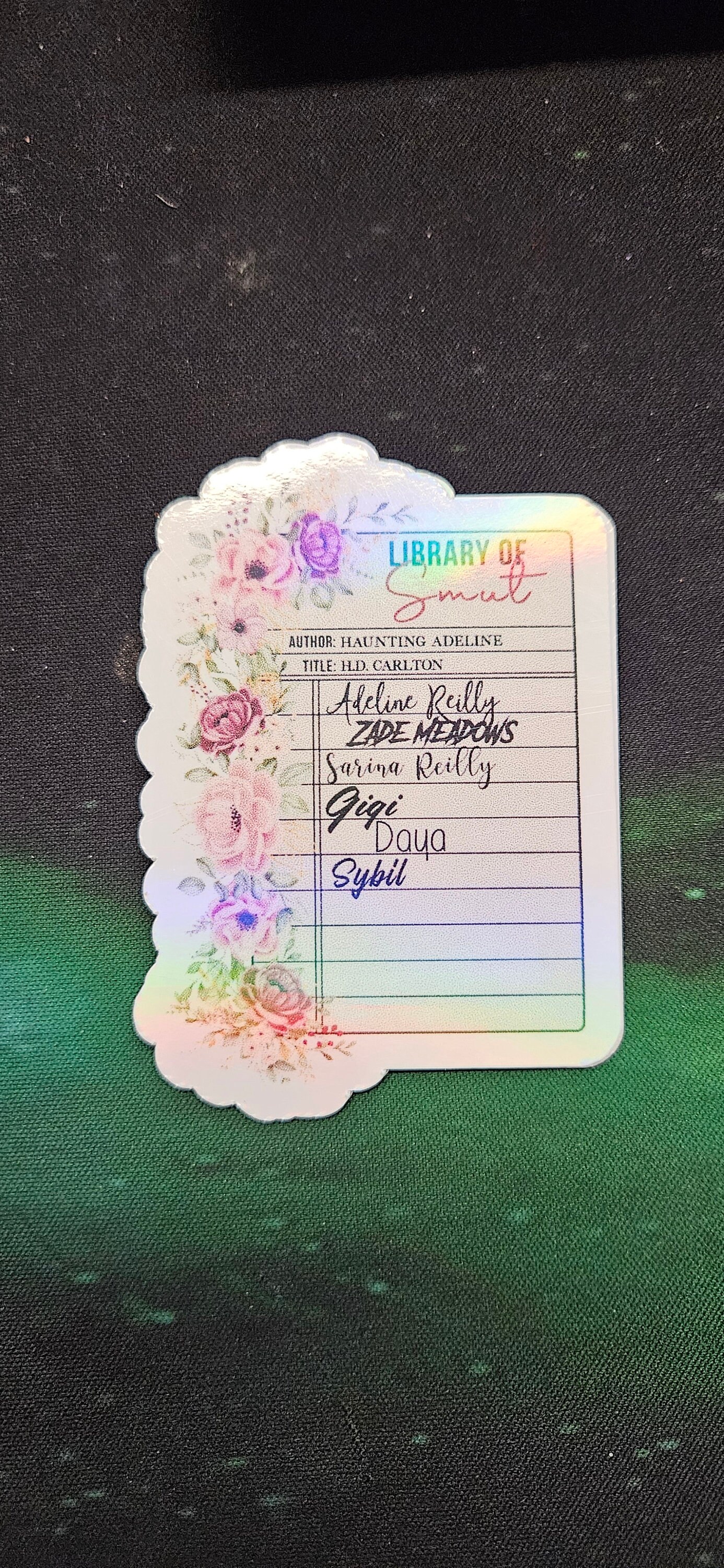 Library of Smut Haunting Adeline Sticker, Water Bottle Sticker ...