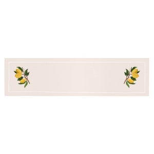Table Runner, Lemon Embroidery Dinning Room Table Runner, Lemon Decor ...