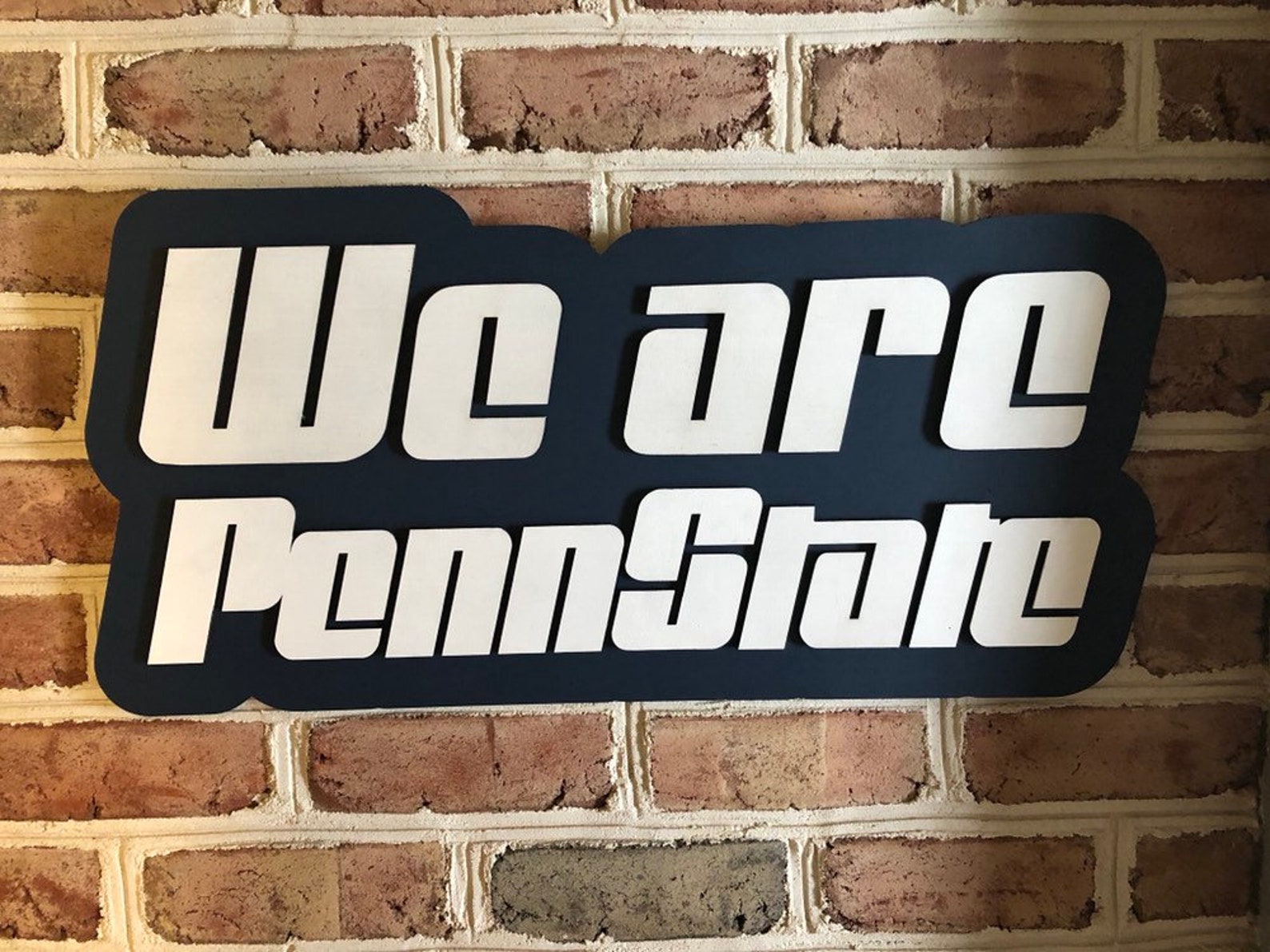We Are Penn State 3d logo bar basemenet sign | Etsy