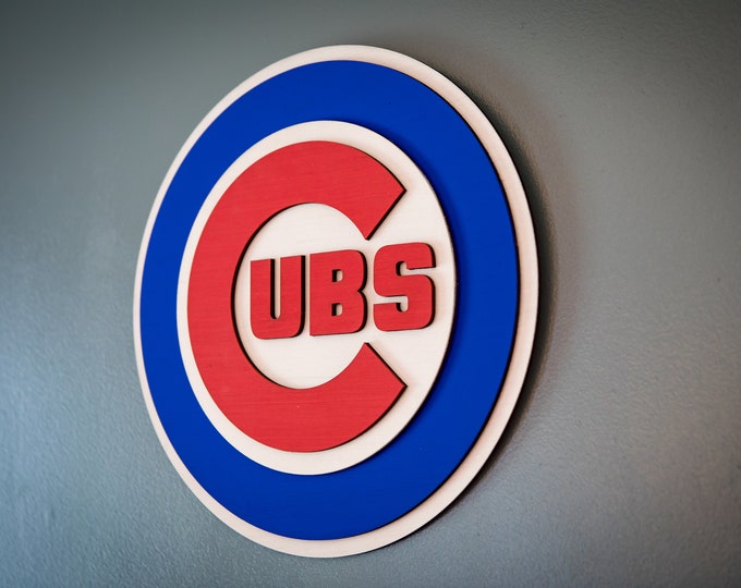 Cubs Sign - Chicago Cubs Sign - Cubs Bar Sign - Cubs Gift - Cubs Art ...