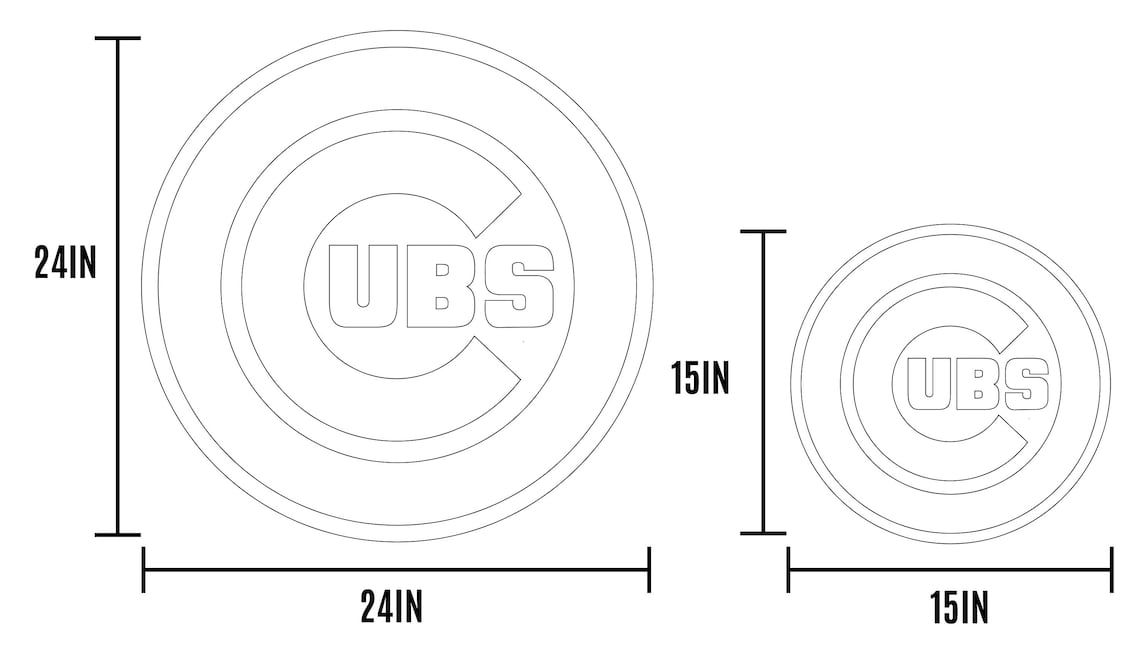 Cubs Sign Chicago Cubs Sign Cubs Bar Sign Cubs Gift | Etsy
