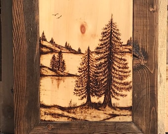 Wood burning art | Etsy