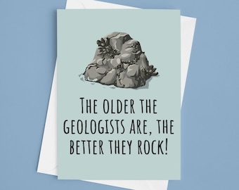 Geologist Birthday Card - Etsy