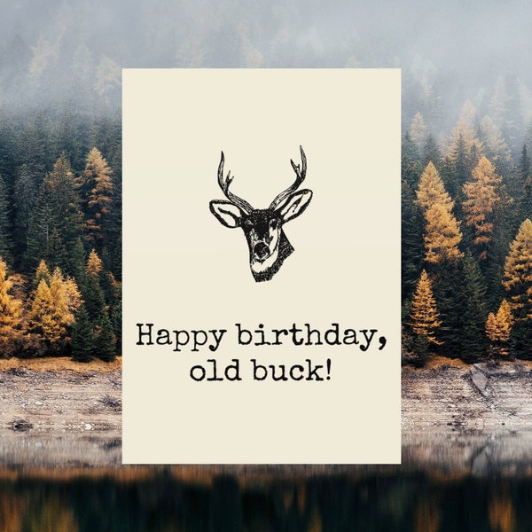 Hunting Happy Birthday Card - Etsy