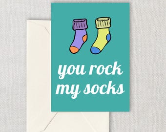 You rock my socks | Etsy