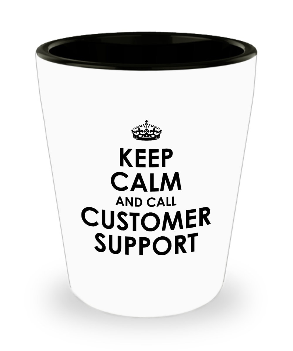 Customer Support Shot Glass - Customer Support Worker Gift - Customer ...