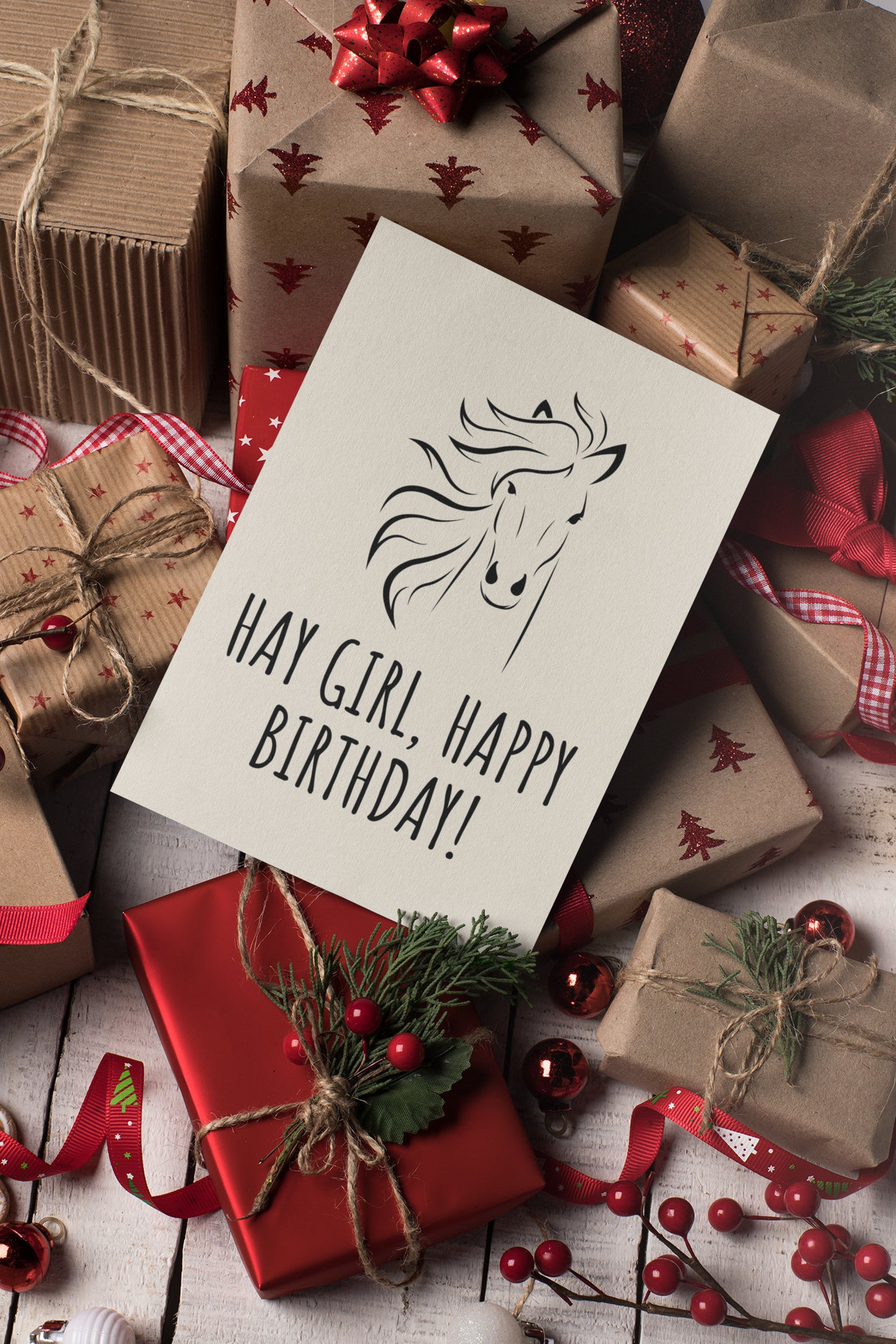 Printable Horse Lover Birthday Card Equestrian Birthday Card - Etsy
