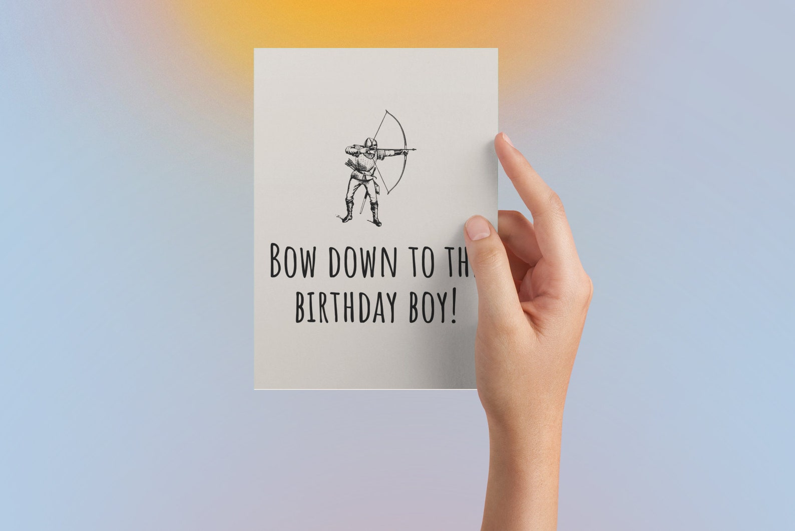 Printable Archer Birthday Card - Funny Archery Birthday Card ...
