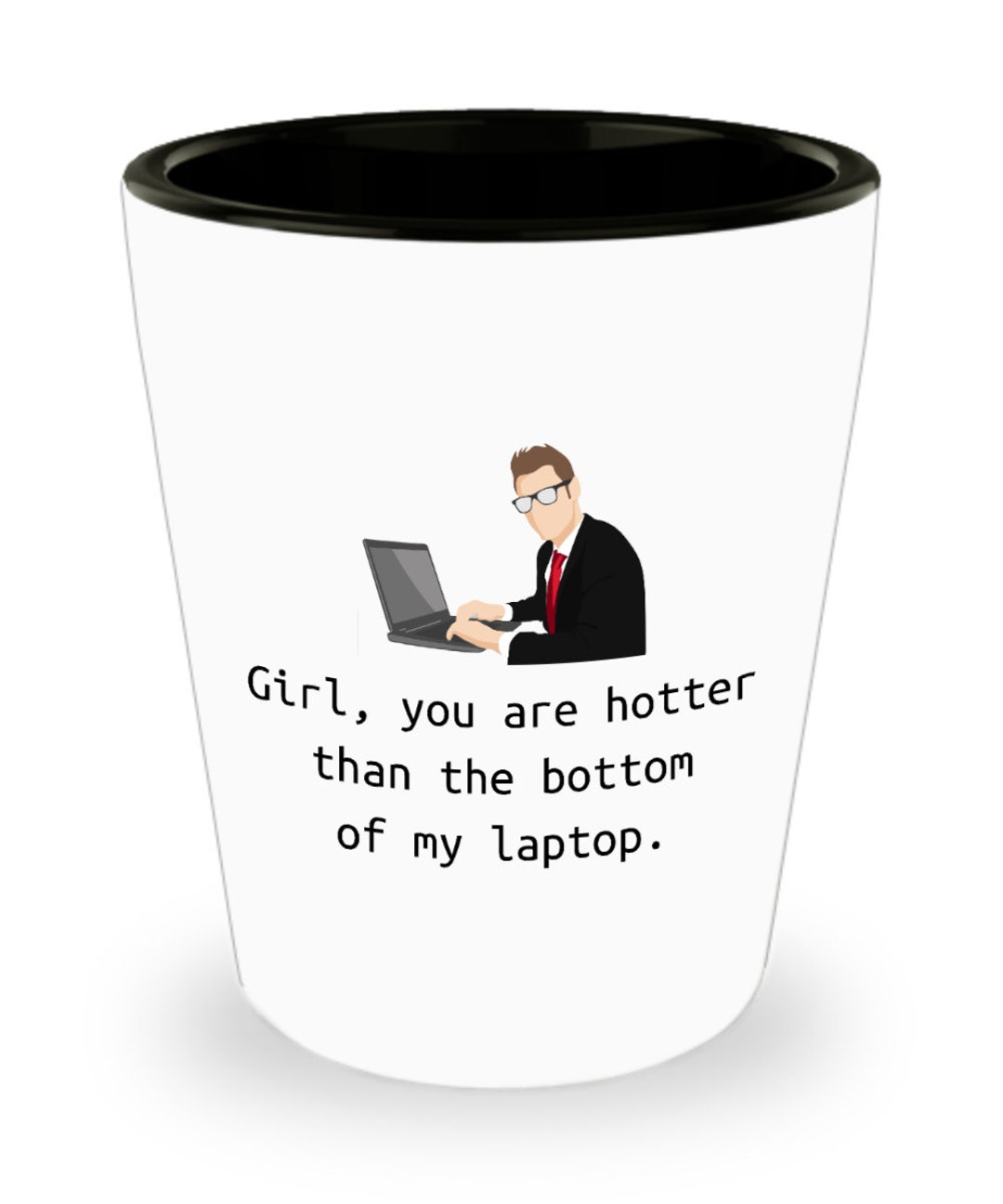 Sexy Nerd Shot Glass - Computer Geek Valentine - Programmierer Geschenk ...