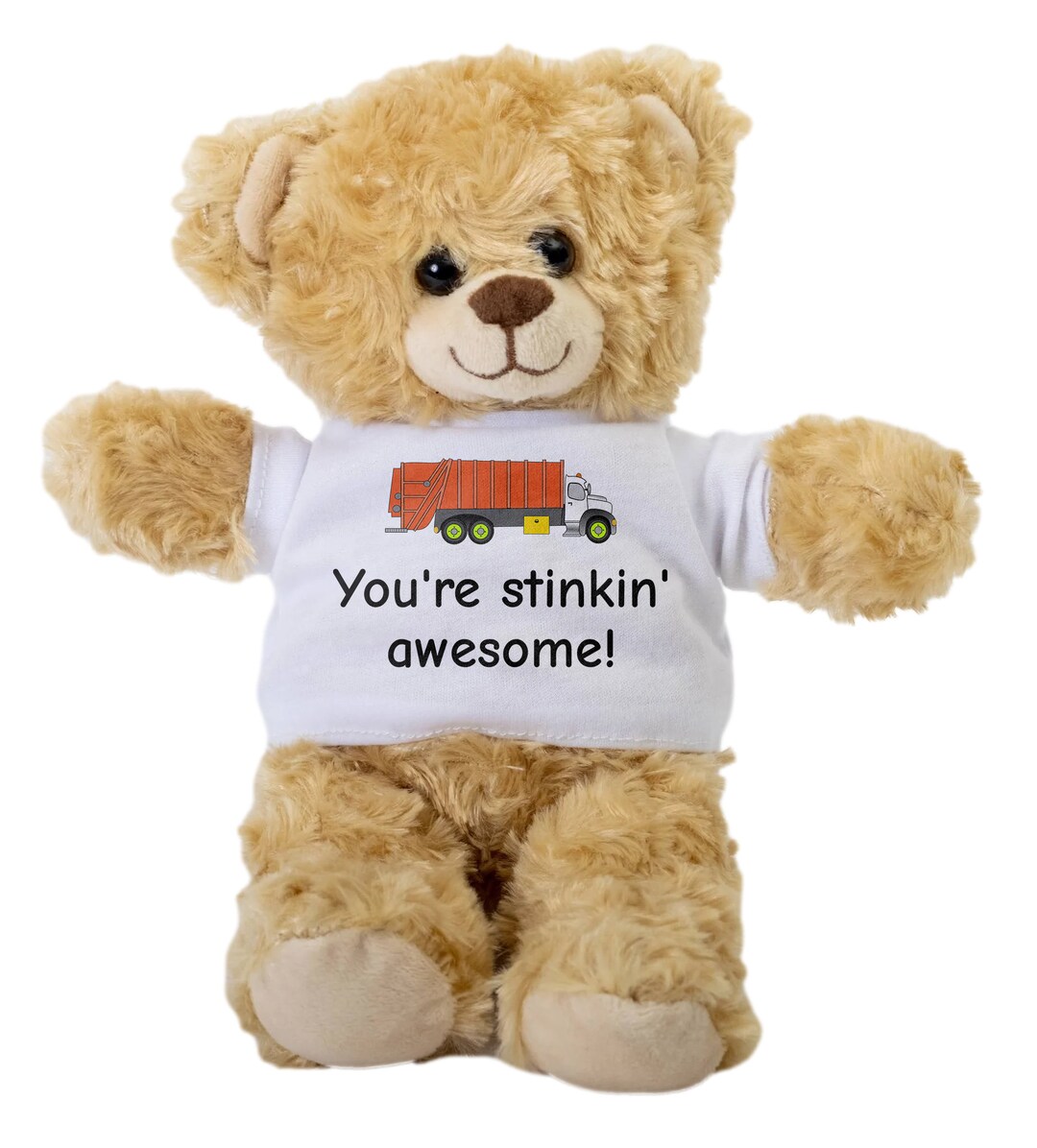 Garbage Truck Teddy Bear - Garbage Truck Valentine - Waste Disposal ...