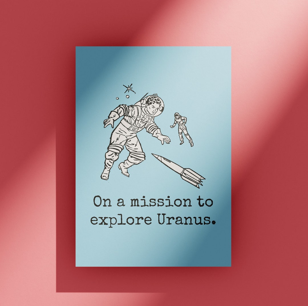 Sexy Printable Card Astronaut Naughty Card Last Minute Card Rude ...