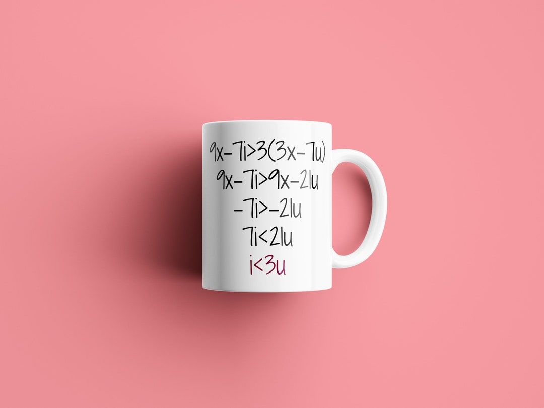 Math Nerd Mug - Cute Math Teacher Gift - Valentine's Day Present ...
