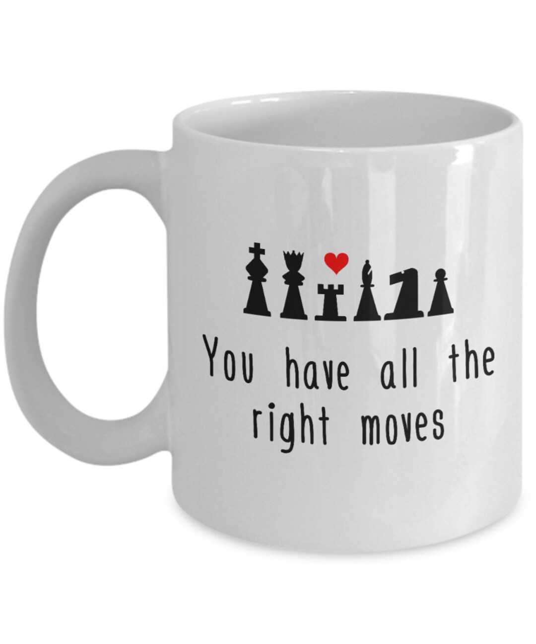 Romantic Chess Mug Chess Valentine Chess Player Gift Anniversary or ...