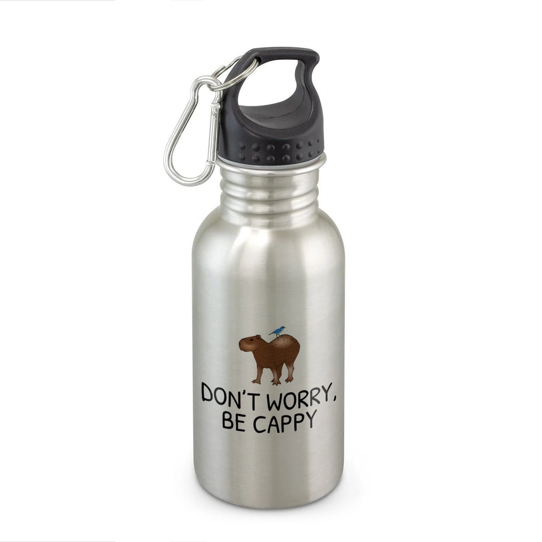 Funny Capybara Water Bottle - Capybara Lover Gift Idea - Capybara Gift ...