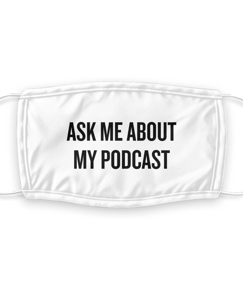 Podcast Face Mask Podcaster Mask Podcasting Made in USA | Etsy