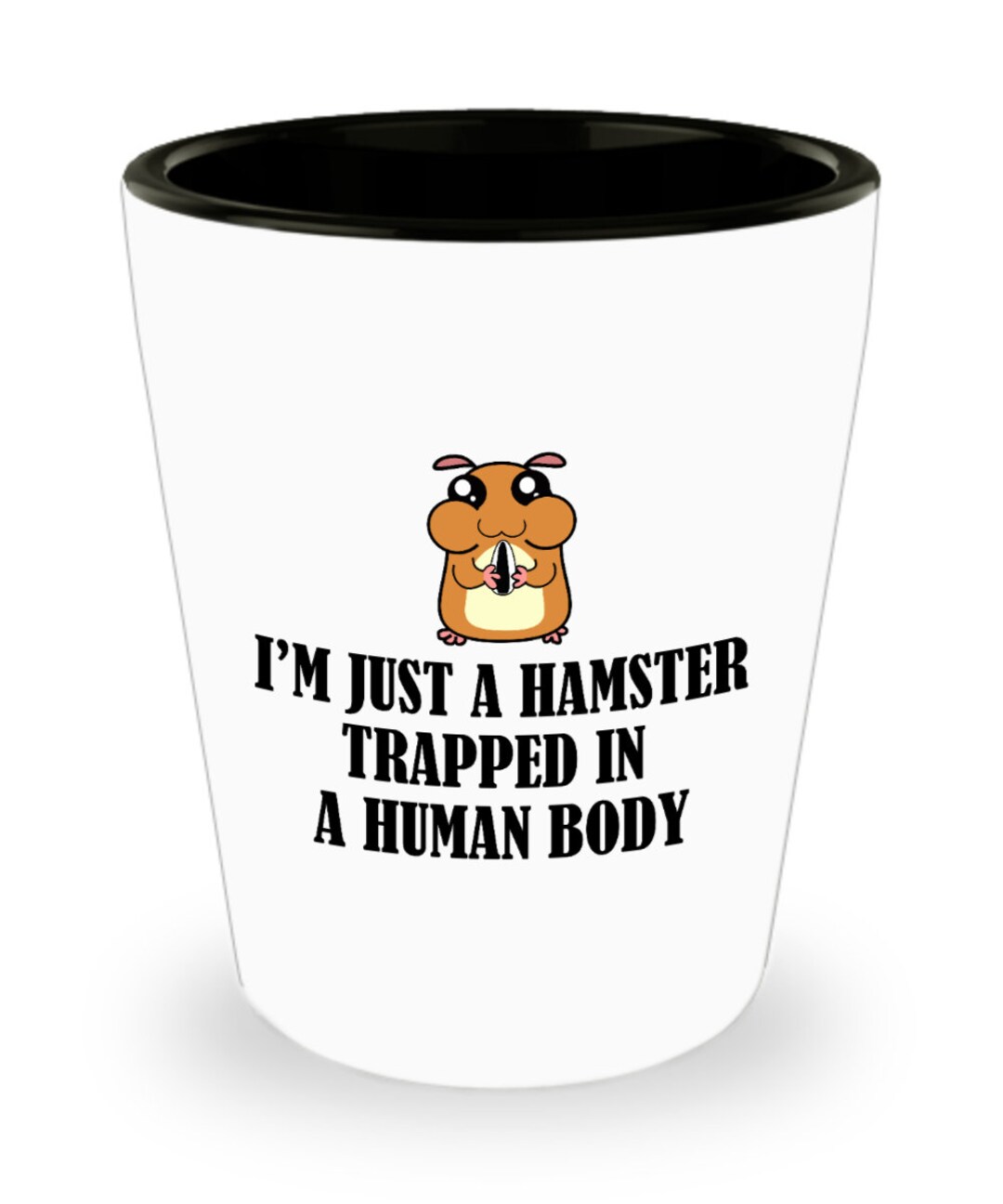 Funny Hamster Shot Glass - Hamster Owner Gift - Present for Hamster ...