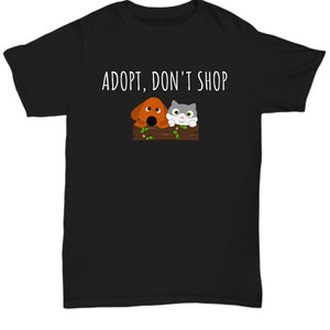 Animal Rescuer T-shirt - Animal Welfare - Pet Adoption Gift - Adopt ...