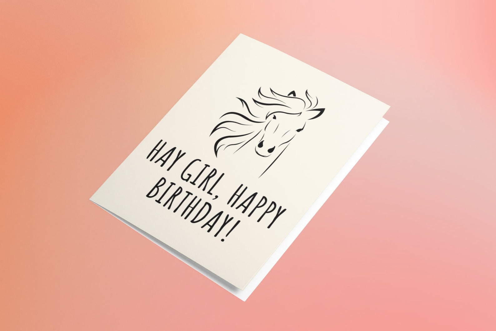 Printable Horse Lover Birthday Card - Equestrian Birthday Card - Funny ...