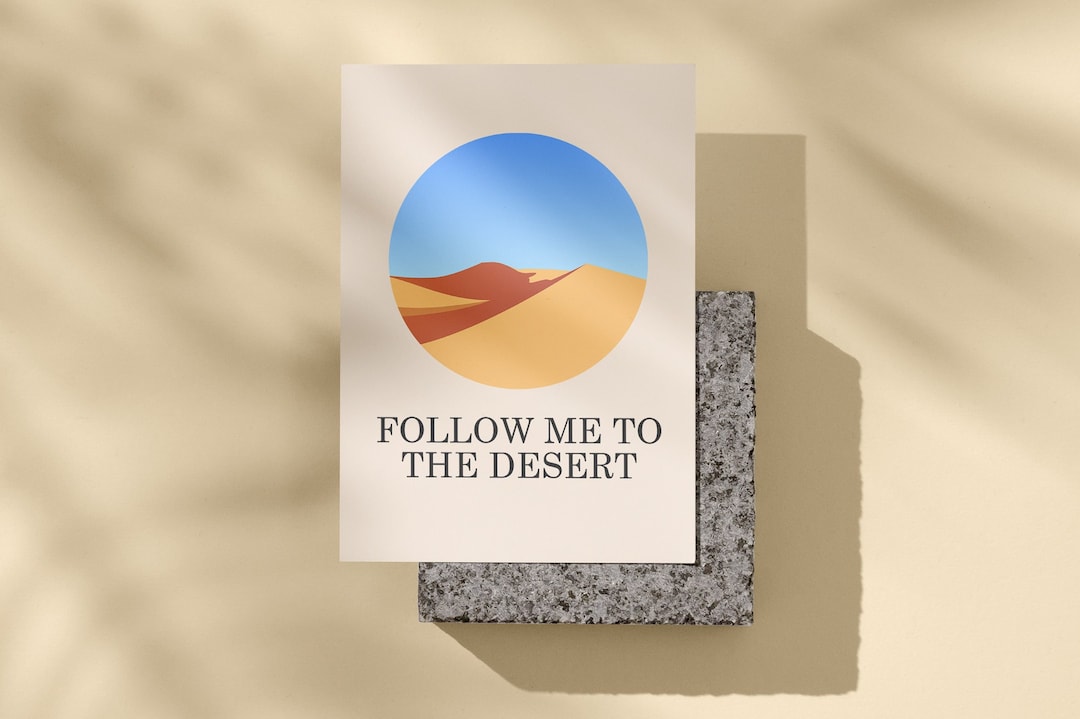 Desert Printable Card - Desert Gifts - Card for Desert Lovers ...