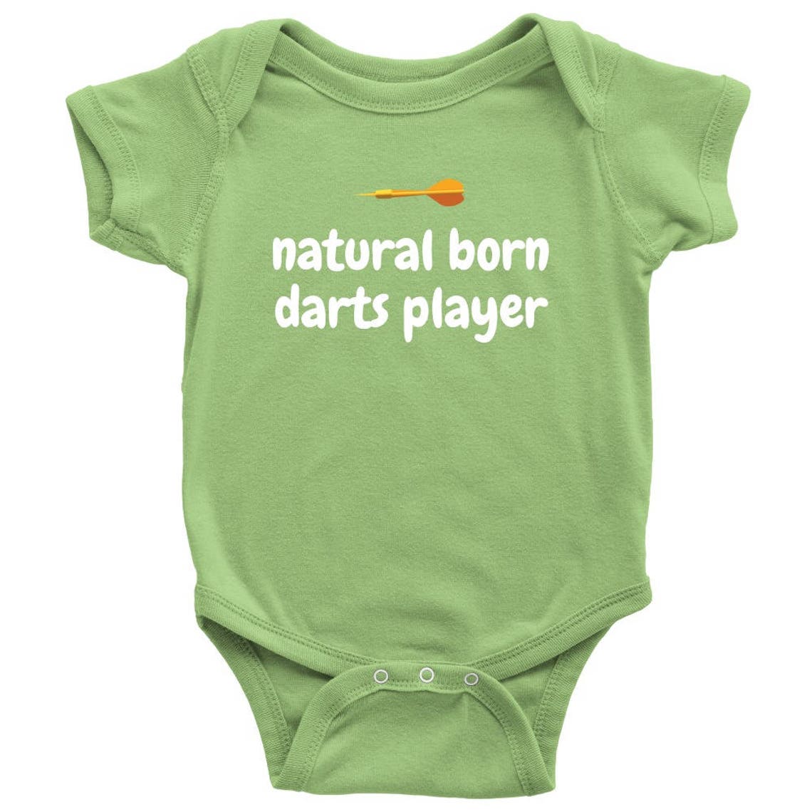 Cute Baby One-piece - Darts Baby Shirt - Natural Born Darts Player ...