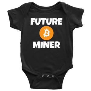 Funny Baby One-piece Bitcoin Baby Shirt Future Miner - Etsy