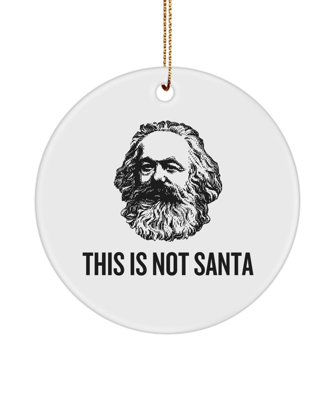Funny Karl Marx Ornament - Marxist Present Idea - Sociology Gift ...