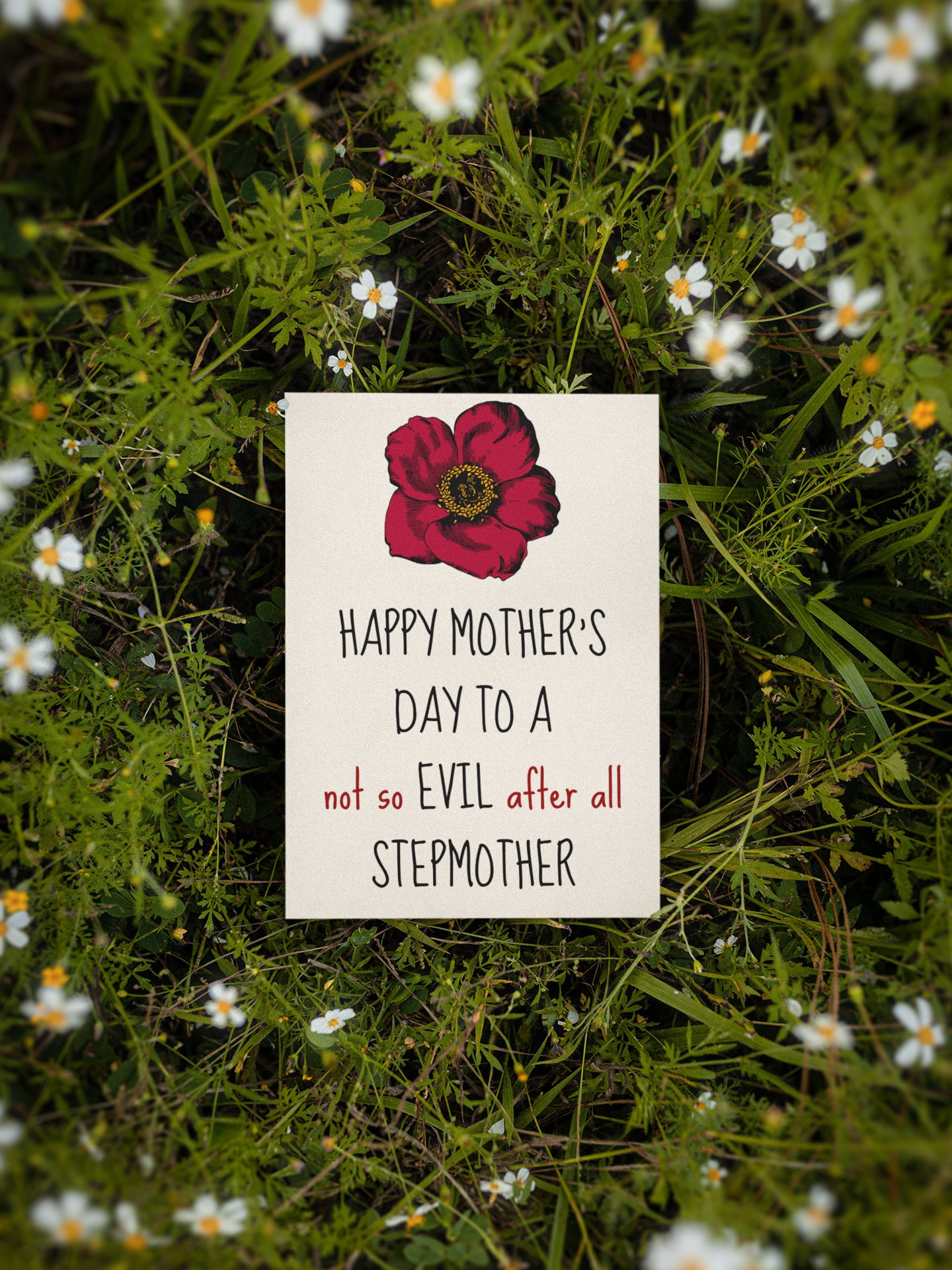 Funny Stepmother Printable Card - Mother's Day Card - Stepmom Card ...