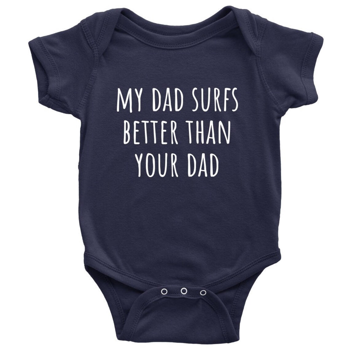 Cute Surfing Baby One-piece Surfer Baby Shirt My Dad Surfs | Etsy