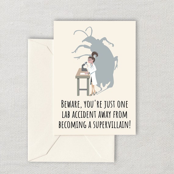 Funny Chemist Birthday Card Chemistry Printable Card | Etsy