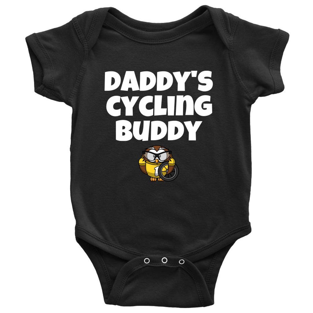 Daddy's Cycling Buddy Baby One-piece: Customizable Cotton Shirt - Etsy