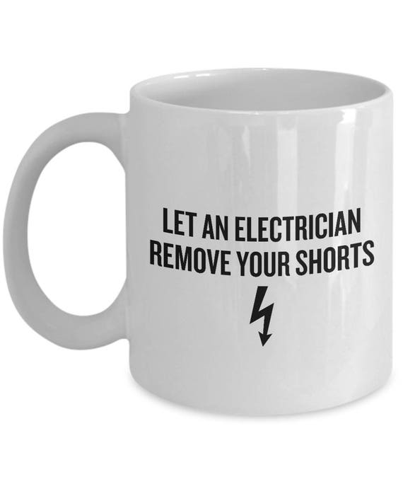 Funny Electrician Mug Electrician Gift Idea Let an | Etsy