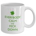 Funny Irish Coffee Mug Everybody Calm the Feck Down Gift - Etsy