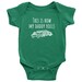 Cute Logging Baby Shirt - Logger Baby One-piece - How My Daddy Rolls ...