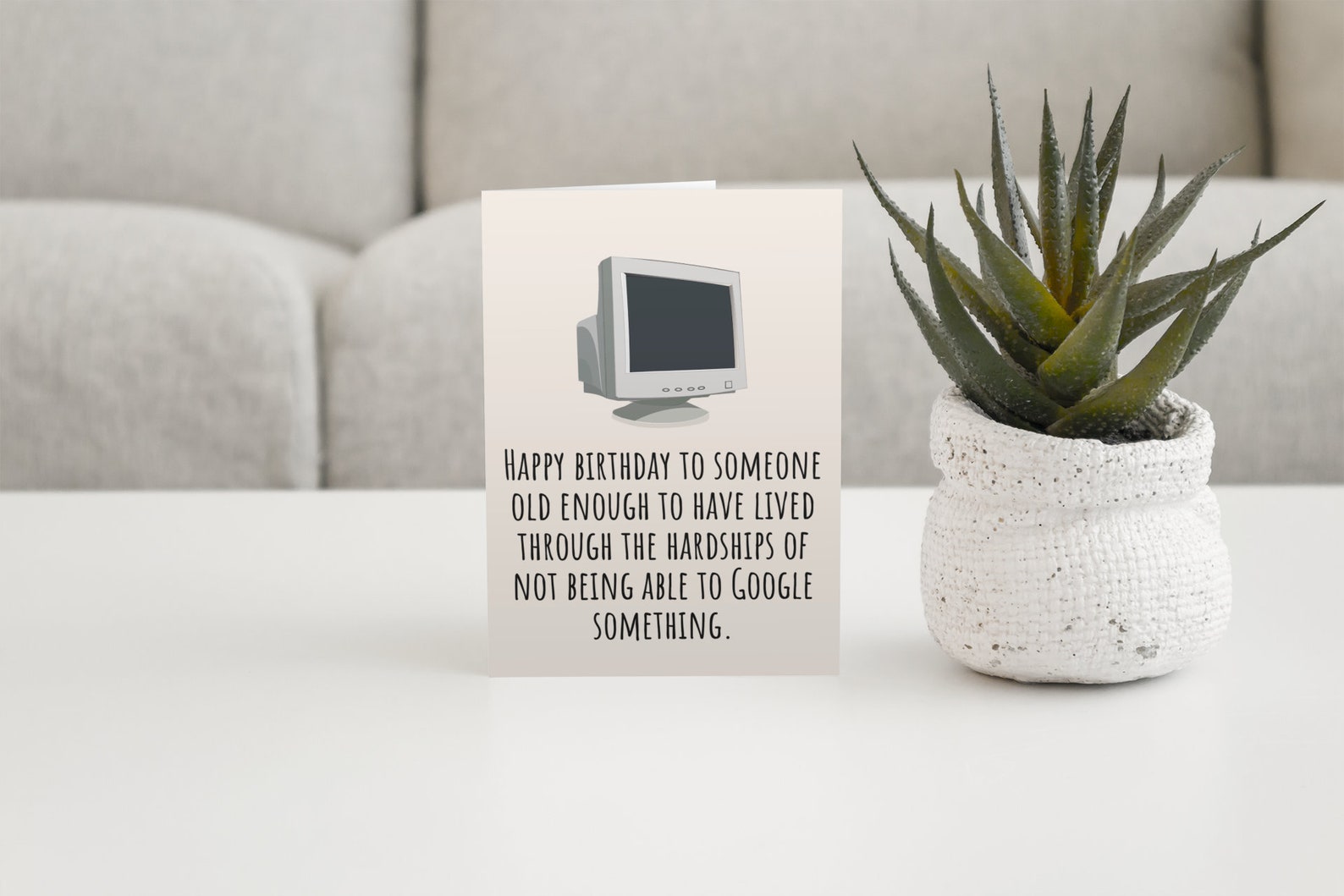 Funny Printable Birthday Card Computer Geek Sarcasm | Etsy