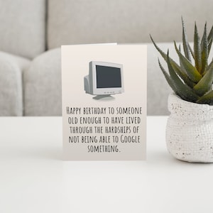 Funny Printable Birthday Card - Computer Geek - Sarcasm Birthday Card ...