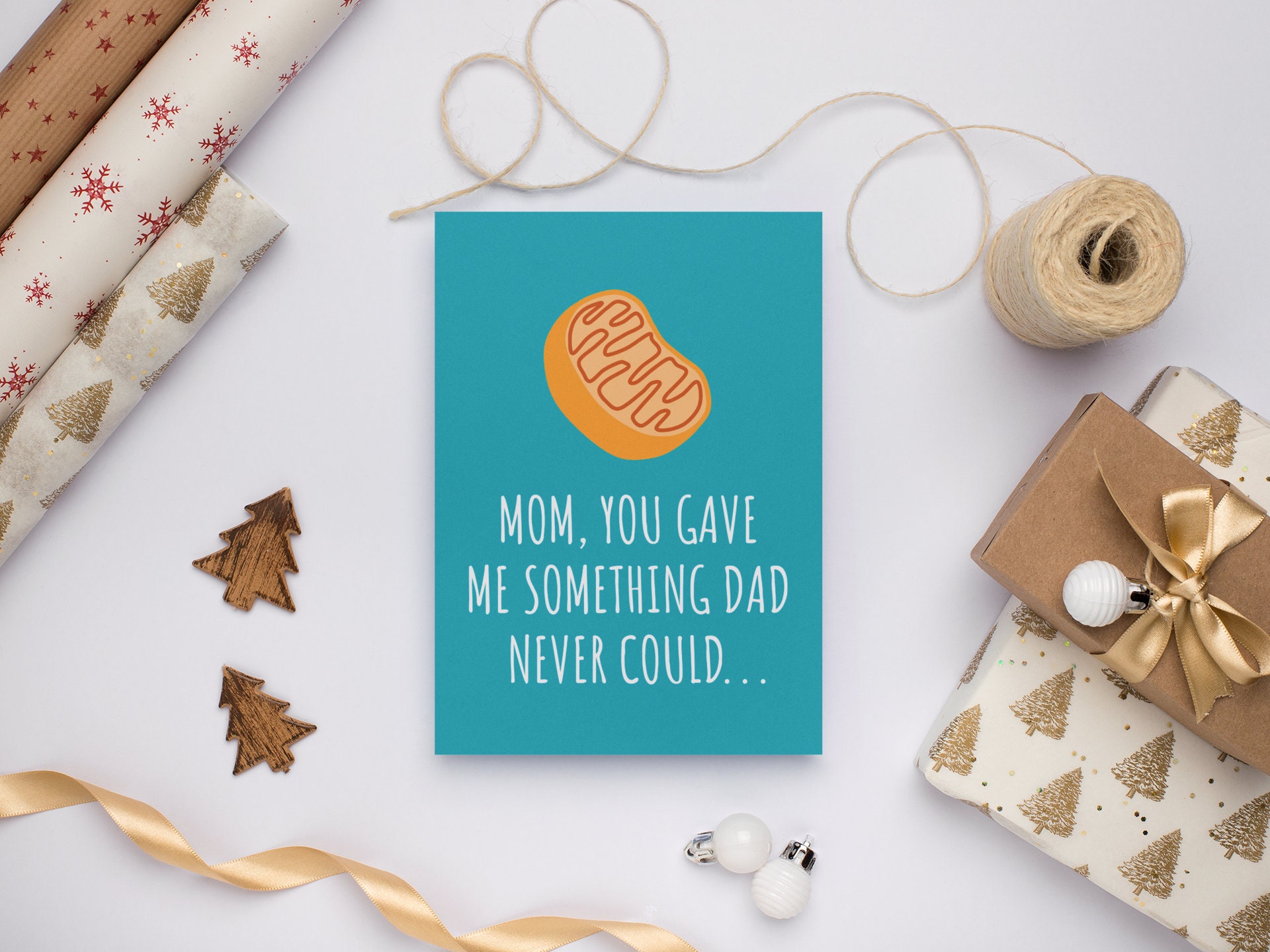 Funny Genetics Card - Biology Geek Printable Card - Mother's Day Card ...