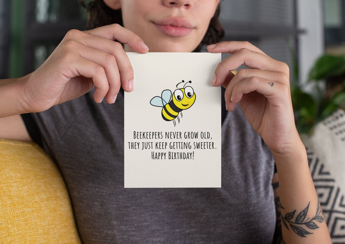 Printable Beekeeper Birthday Card Apiarist Birthday Card - Etsy