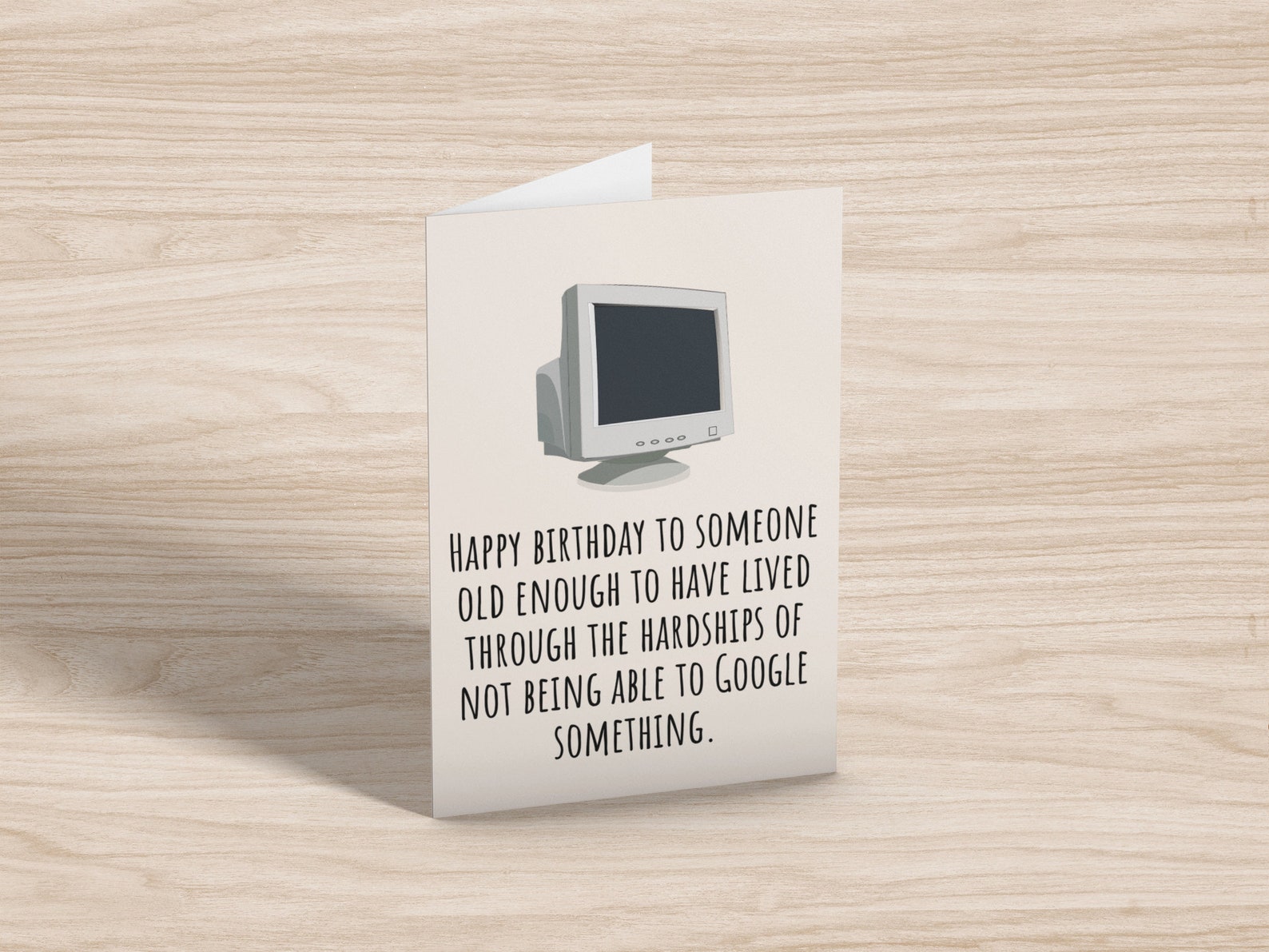 Funny Printable Birthday Card Computer Geek Sarcasm | Etsy