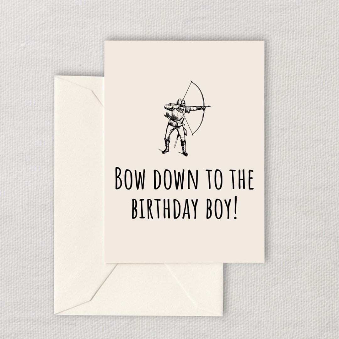 Printable Archer Birthday Card - Funny Archery Birthday Card ...