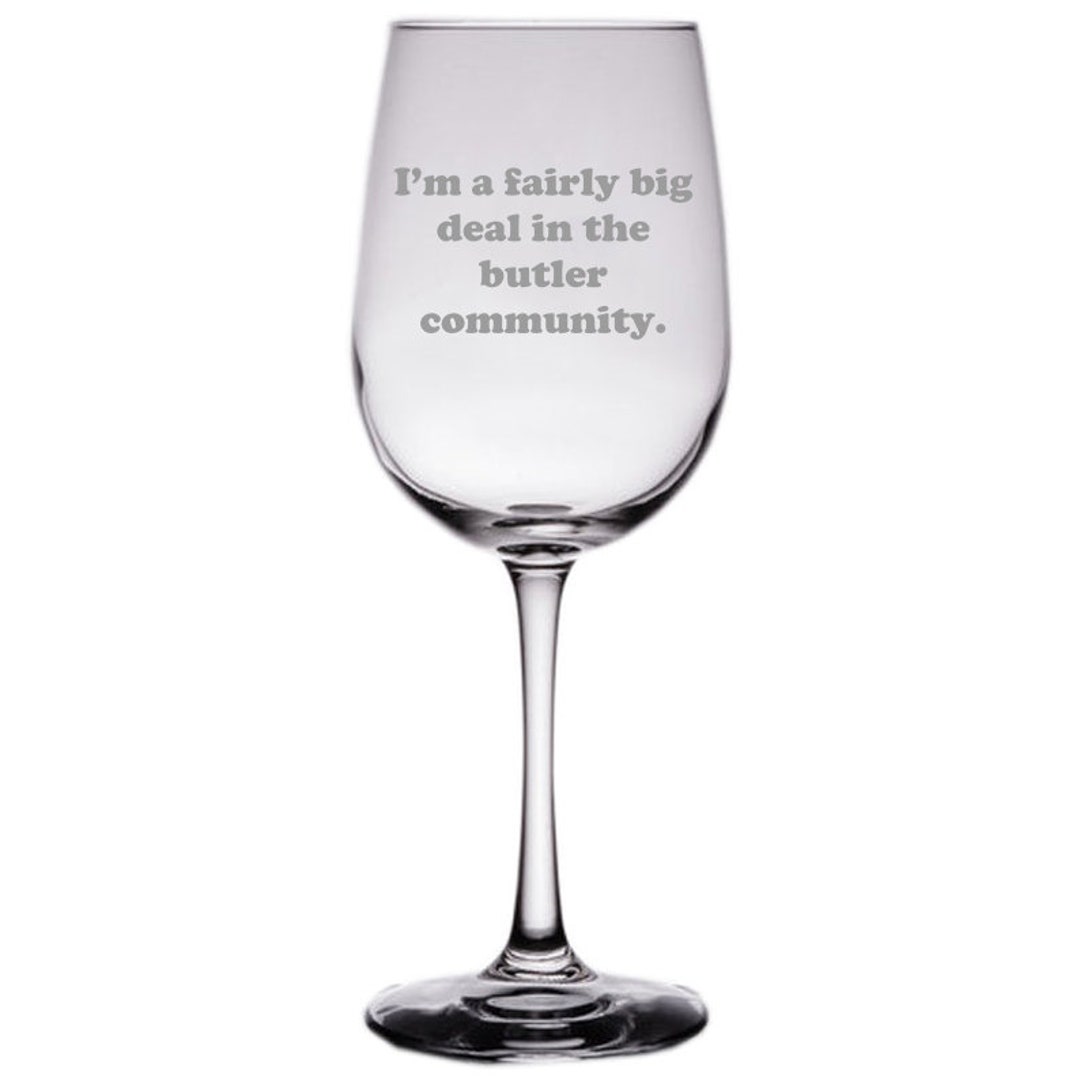 Butler Gift - Butler Wine Glass - Funny Butler Present - Laser Etched ...