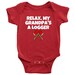 Cute Logging Baby Shirt Baby One-piece My Grandpa's A - Etsy