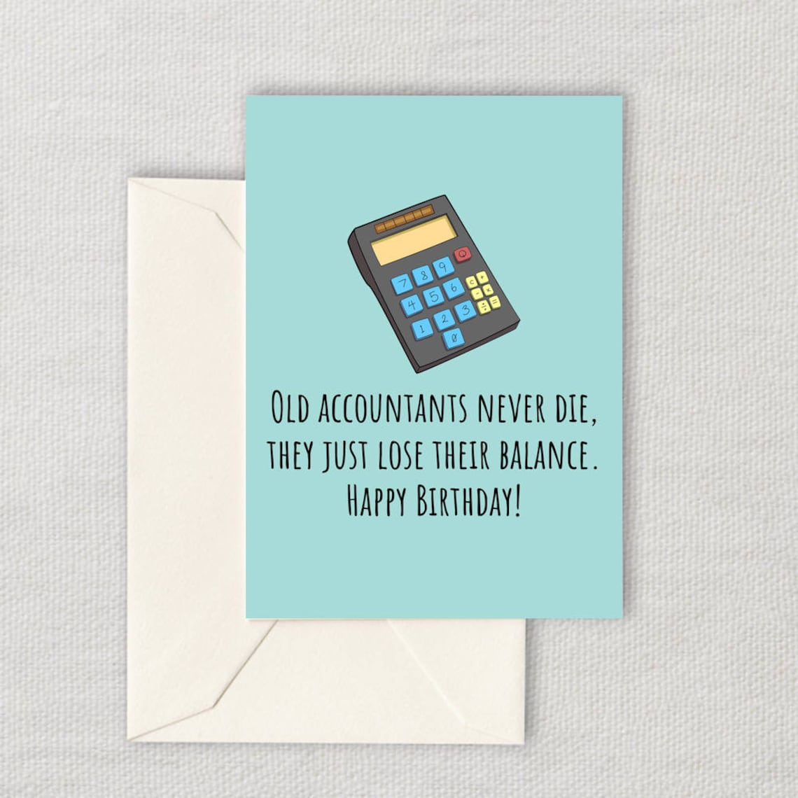 Funny Accountant Birthday Card Printable Accountant Birthday - Etsy Ireland