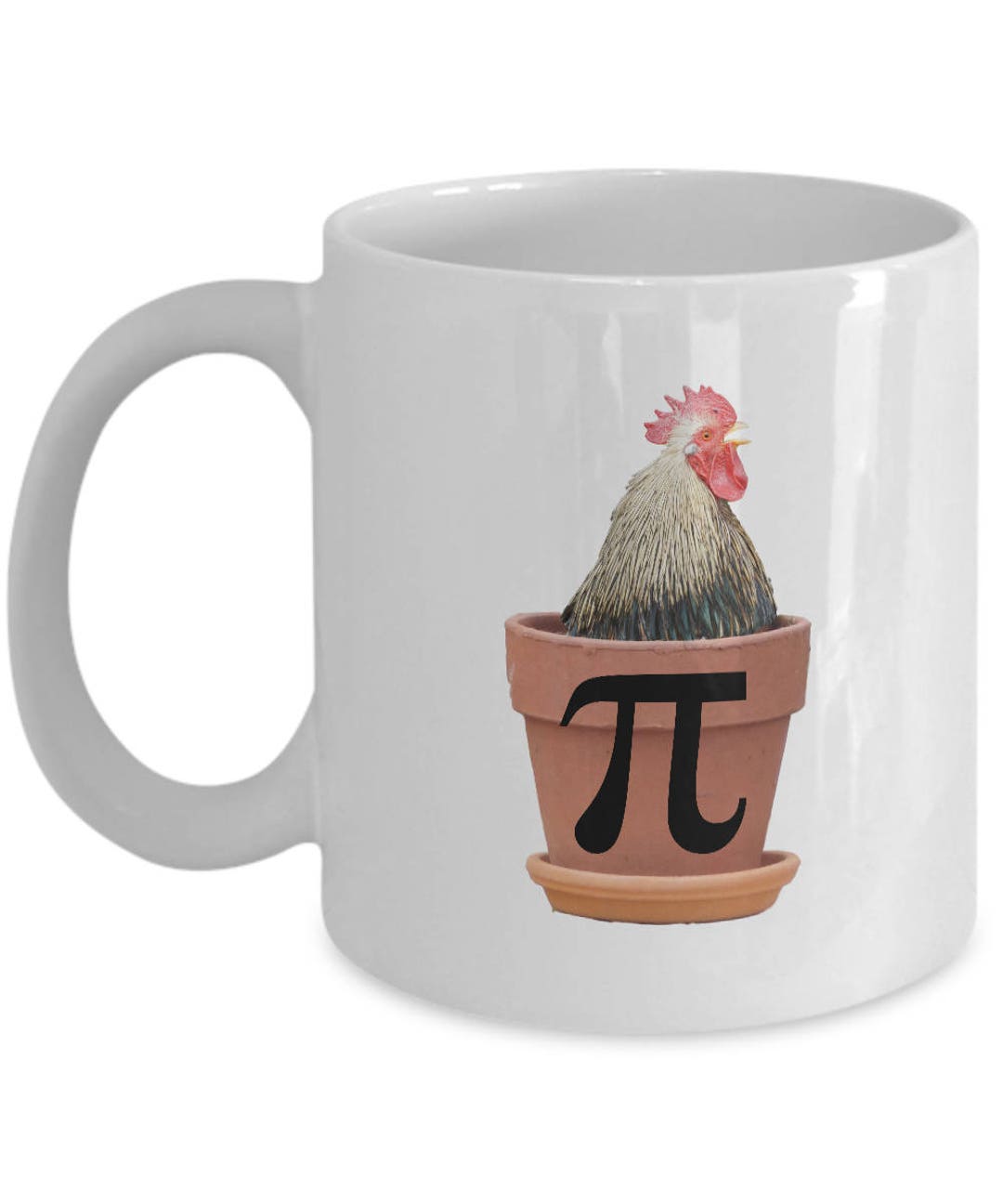 Funny Math Teacher Coffee Mug - Chicken Pot Pi - Funny Math Teacher ...