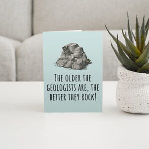 Funny Geology Birthday Card - Printable Geologist Birthday Card - the ...
