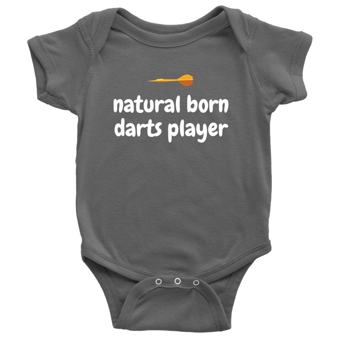 Cute Baby One-piece - Darts Baby Shirt - Natural Born Darts Player ...