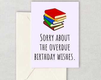 Printable Librarian Birthday Card Funny Librarian Card - Etsy