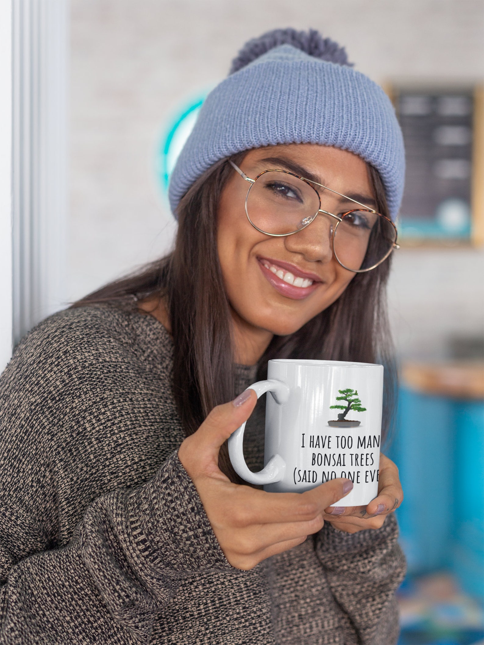 Funny Bonsai Mug - Bonsai Grower Gift - Too Many Bonsai Trees, Said No ...